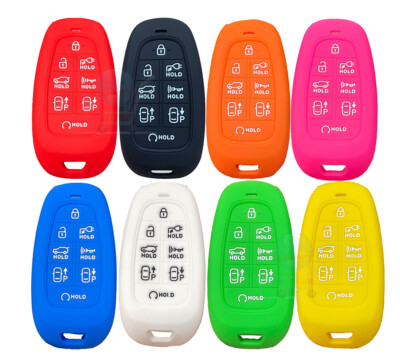 Fit Hyundai Ioniq 5 Ioniq 6 Santa Fe 8 Button Remote Key Fob Silicone ...