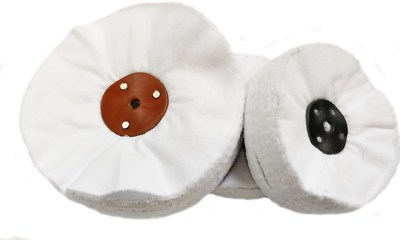 WDR Quality Swansdown Polishing Mops 3" to 12" Many sizes with leather ...