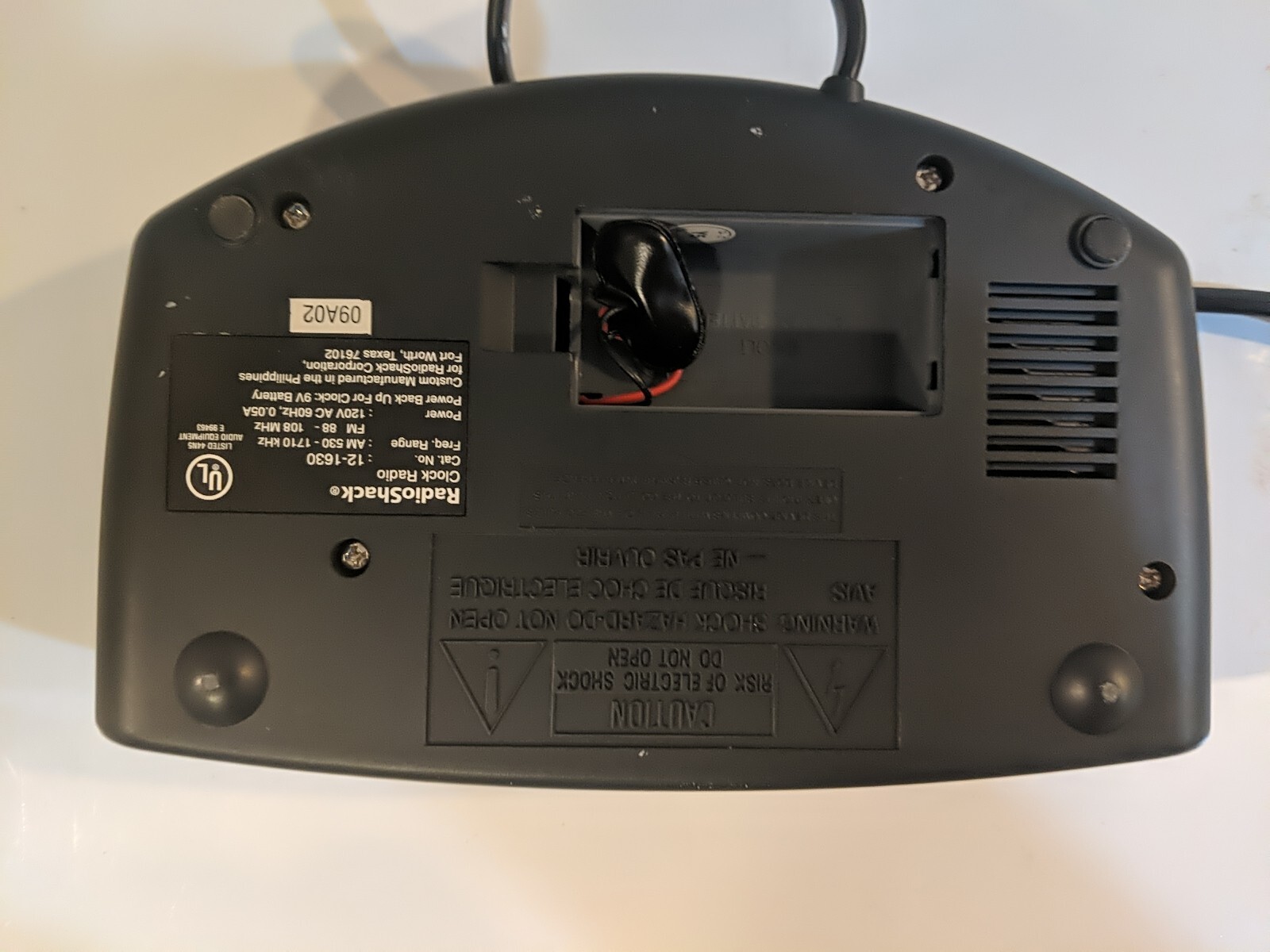 Radio Shack AM-FM Radio Digital Alarm Clock 12-1630 | eBay