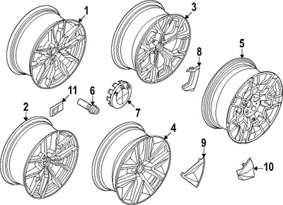 Genuine BMW 2022-2024 BMW i4 - Wheel Cap Emblem 36-10-6-896-786 | eBay