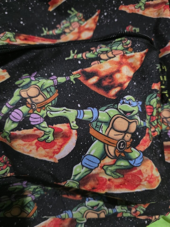 Nickelodeon Teenage Mutant Ninja Turtle Backpack Surfing Pizza TMNT ...