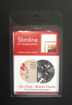 Push Button Hooks - Slimline Art System-Picture Hanging Systems - GSL ...