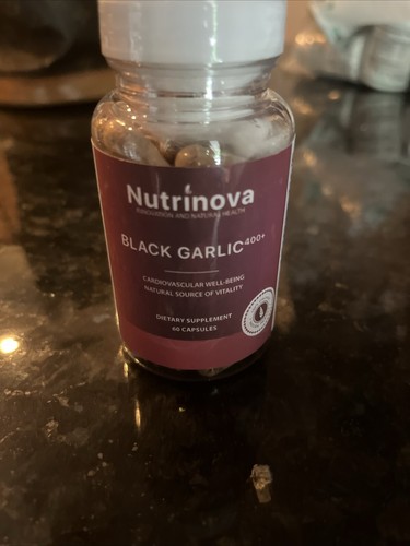 Nutrinova Black Garlic 400+ Cardiovascular Well-being 60 Capsules (S8) | eBay