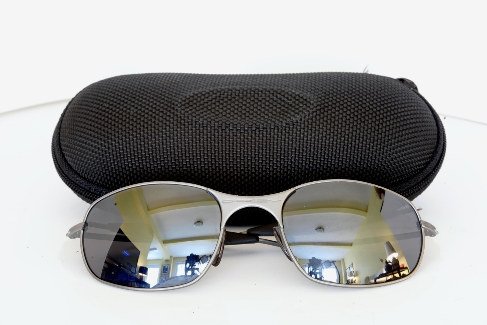 [MINT] OAKLEY Square Wire Frame 1.0 Sunglasses With Black Iridium ...