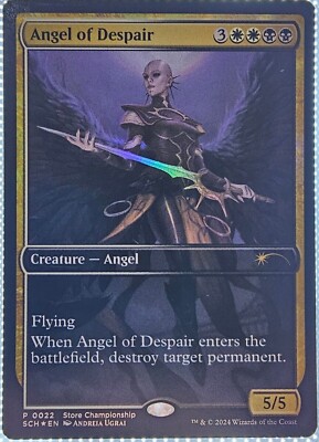 MTG - ANGEL OF DESPAIR - FOIL STORE CHAMPIONSHIP - NEW - PACKFRESH | eBay