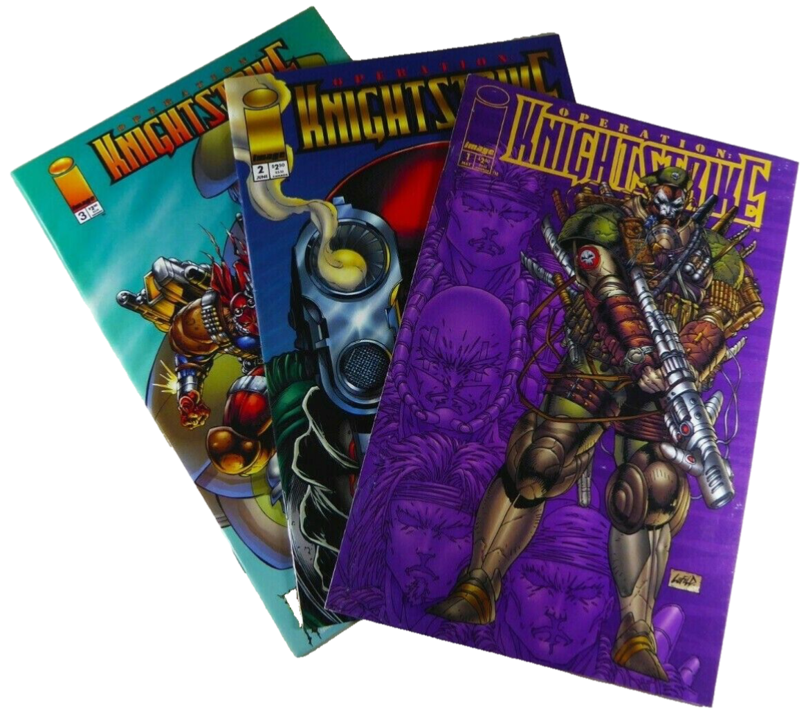 Image OPERATION KNIGHTSTRIKE (1995) #1 2 3 Variant FN+ to VF+ LOT Ships ...
