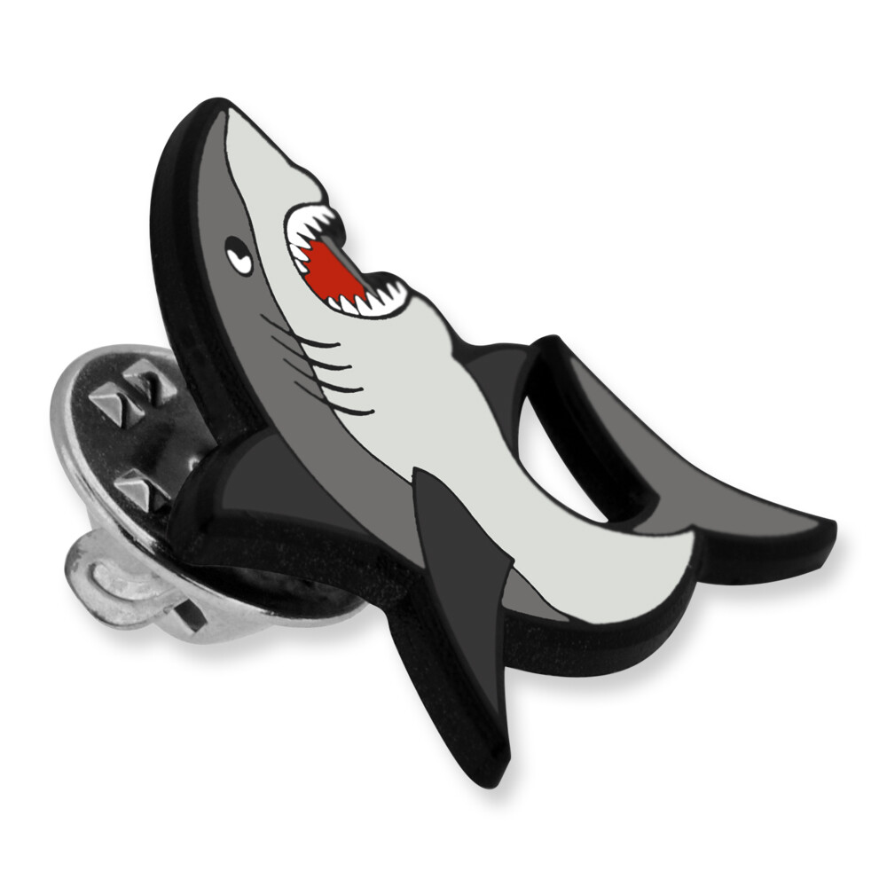 PinMart's Shark Ocean Animal Enamel Lapel Pin | eBay