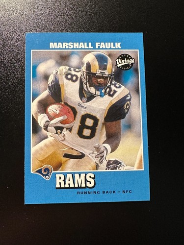 2001 Upper Deck Vintage Marshall Faulk #138. Rams [1.3] | eBay