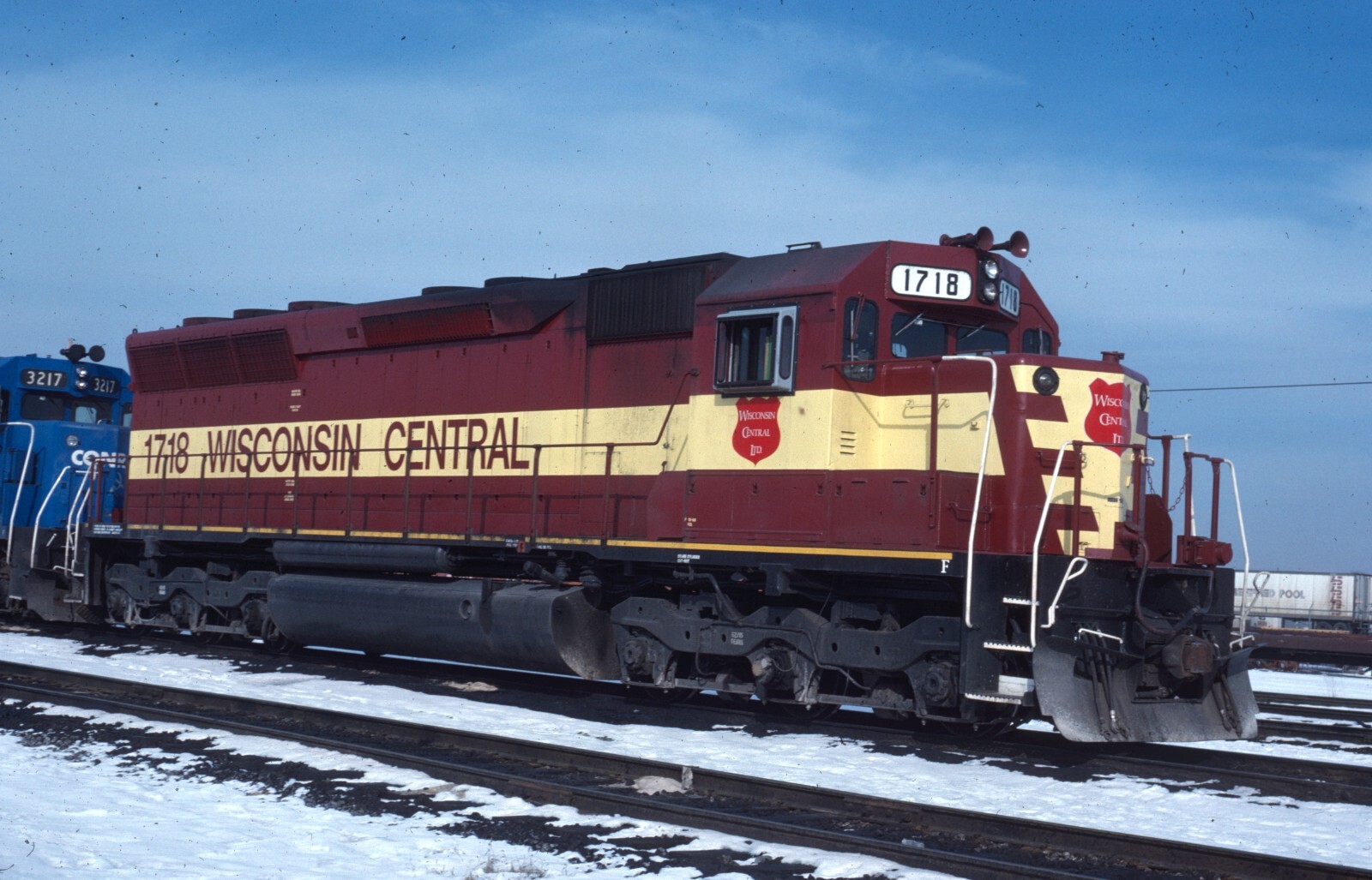 Original slide - Wisconsin Central SD45 1718 - 1989 O P3-10 | eBay