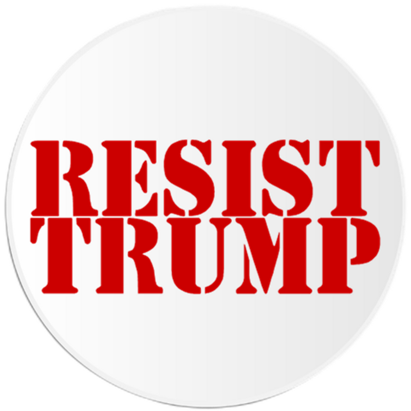 Resist Trump - Circle Sticker Decal 3 Inch - Anti Donald Political ...