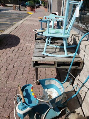 1950’s VINTAGE TAYLOR TOT TURQUOISE BABY STROLLER WALKER | eBay
