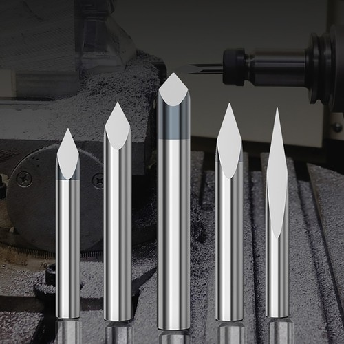 6mm Shank V Shape Carbide End Mill Straight Engraver CNC Router Bit | eBay