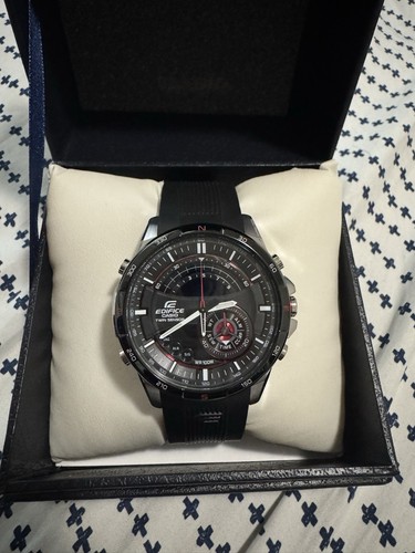 Casio Edifice Chronograph Twin Sensor Men's Watch ERA-200B-1AV | eBay