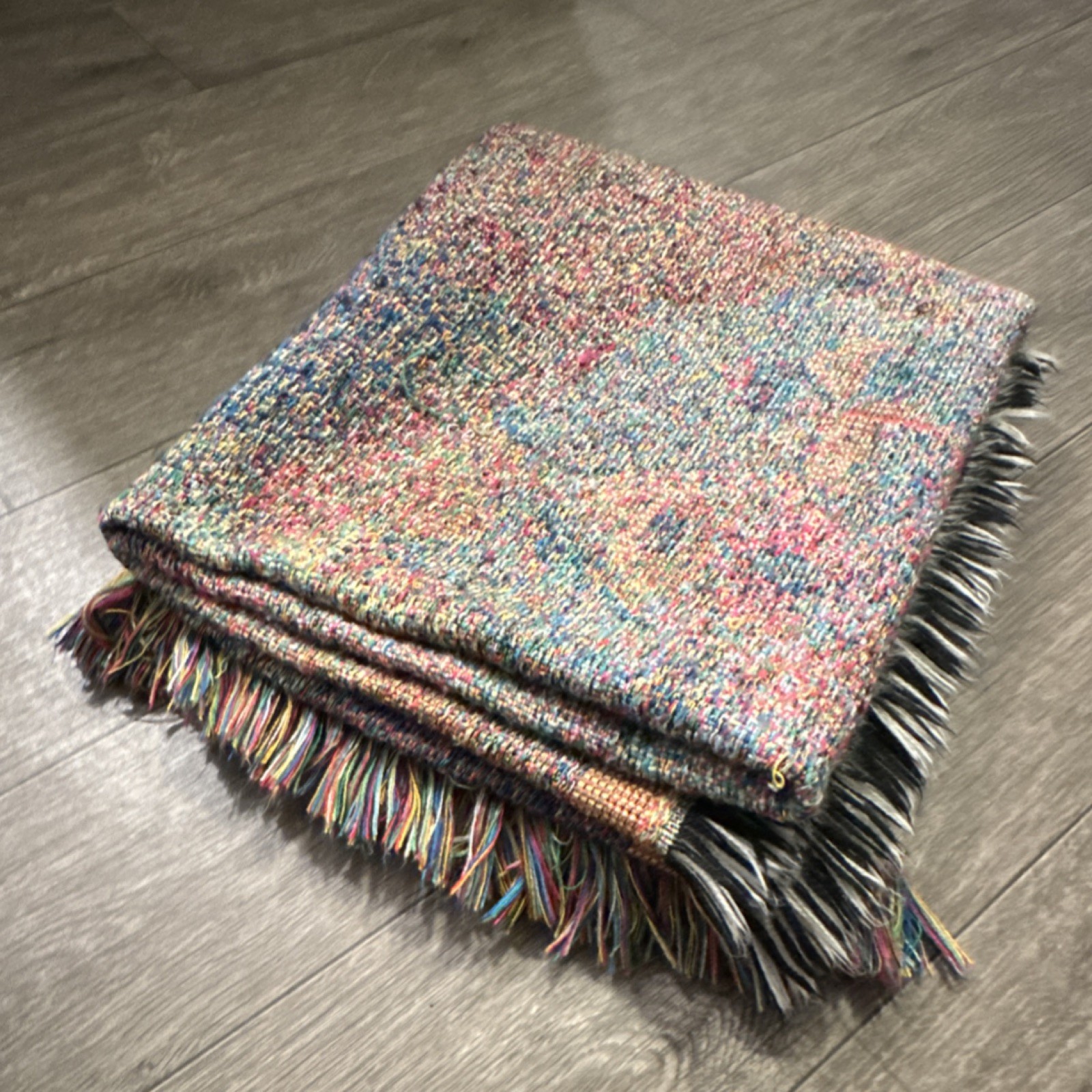 Thomas Kinkade Woven Fringed Scenic Cottage Decorative Throw Blanket ...