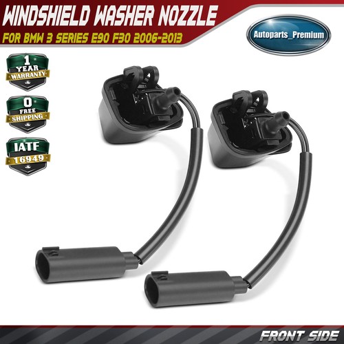 2x Front Windshield Washer Nozzle Jet w/ Heated for BMW 328i xDrive ...