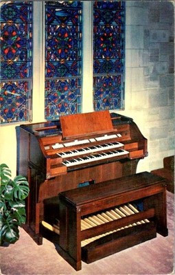 Conn Organ Classic Model Big Organ Tone Postcard Mid Century 1950s Ad ...