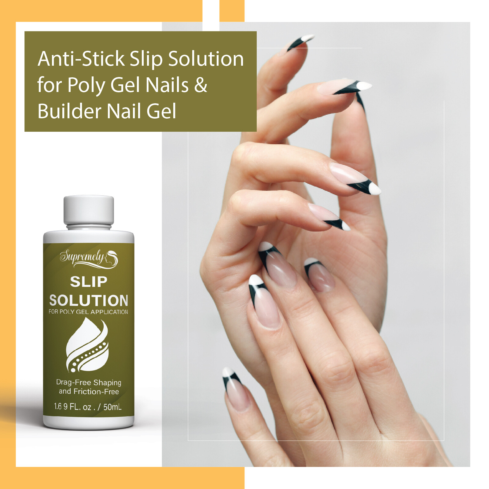 PolyGel Slip Solution for Polygel Builder, UV/LED Nail Tips ...