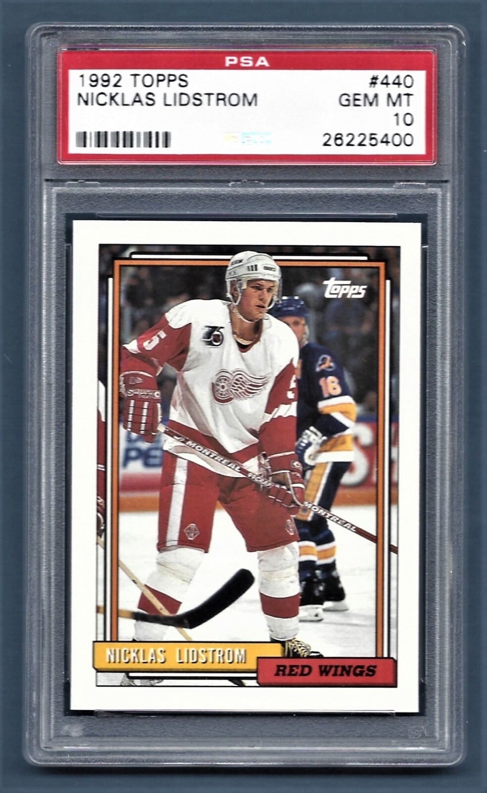 1992 Topps Nicklas Lidstrom Red Wings #440 Rookie PSA 10 #26225400 (HOF ...