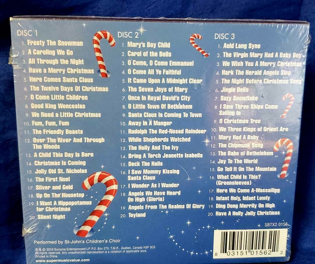 60 Christmas Carols For Kids by The Countdown Kids (CD, 2012) for sale ...