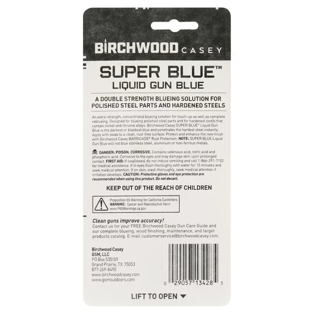 Birchwood Casey Super Blue 3oz Liquid Gun Blue for sale online | eBay