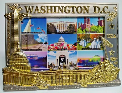 Washington DC Picture Metal Frame, Fits 4X6 picture Washington D.C ...