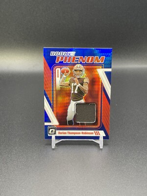 Dorian Thompson Robinson 2023 Optic Rookie Phenom Patch RC Blue Hyper ...