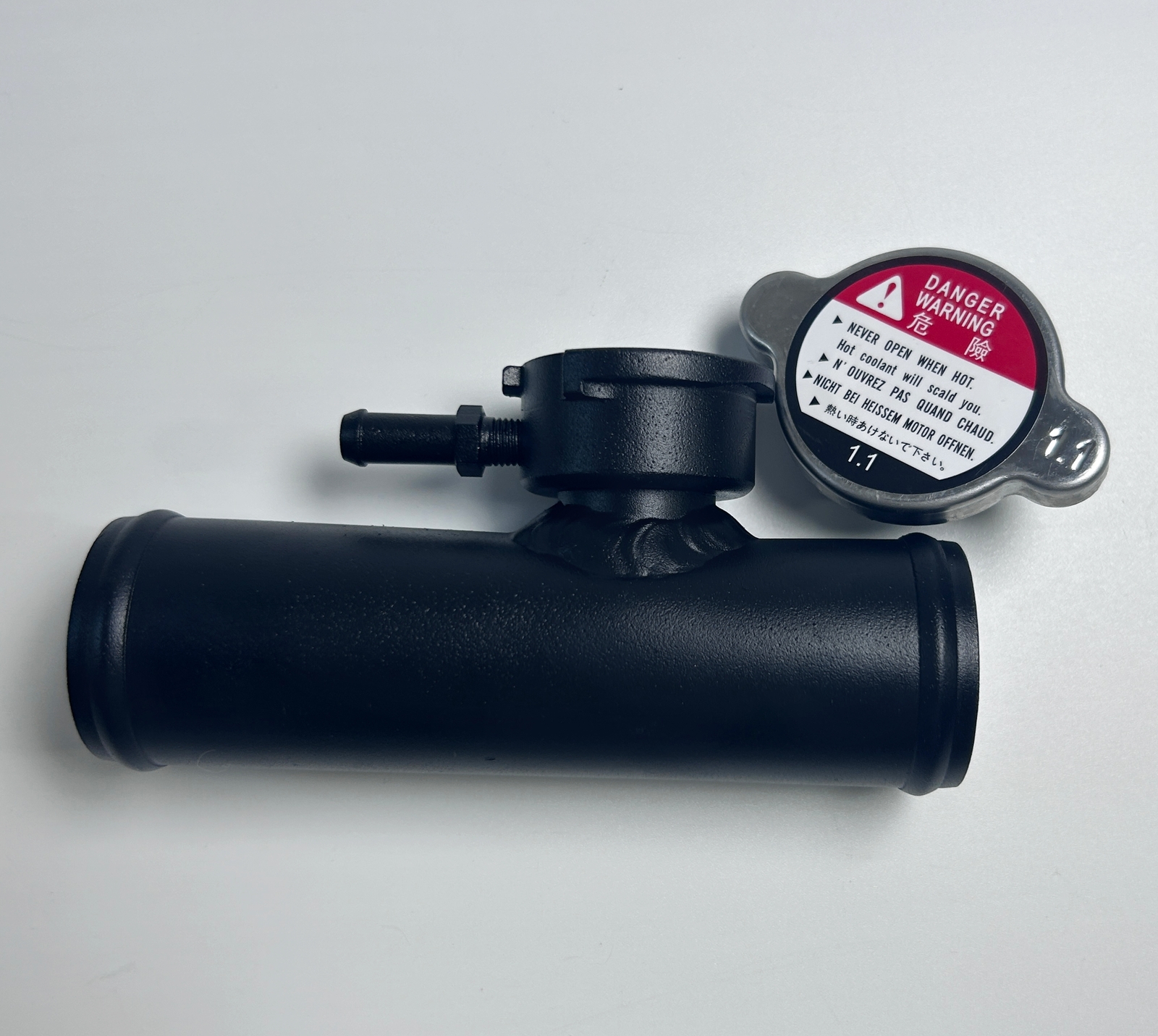 38mm 1-1/2'' OD Universal Aluminum InLine Radiator Hose Filler Neck ...