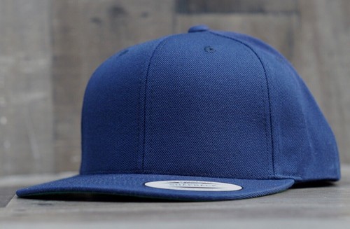 New The Authentic yupoong Mens Navy Plain Work Snapback Hat RHTNBR-41 ...