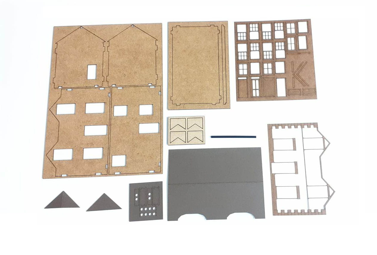 Dduallt House Laser Cut Scratch Aid Layout Kit 00 Gauge 4mm Model ...