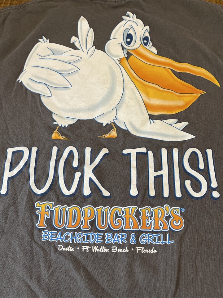 Fudpucker's Beachside Bar & Grill Florida Souvenir T Shirt Men Size M ...