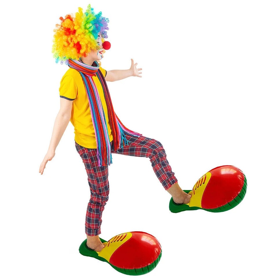 INFLATABLE CLOWN SHOES - Pefect for clowing around in! Circus Costume ...
