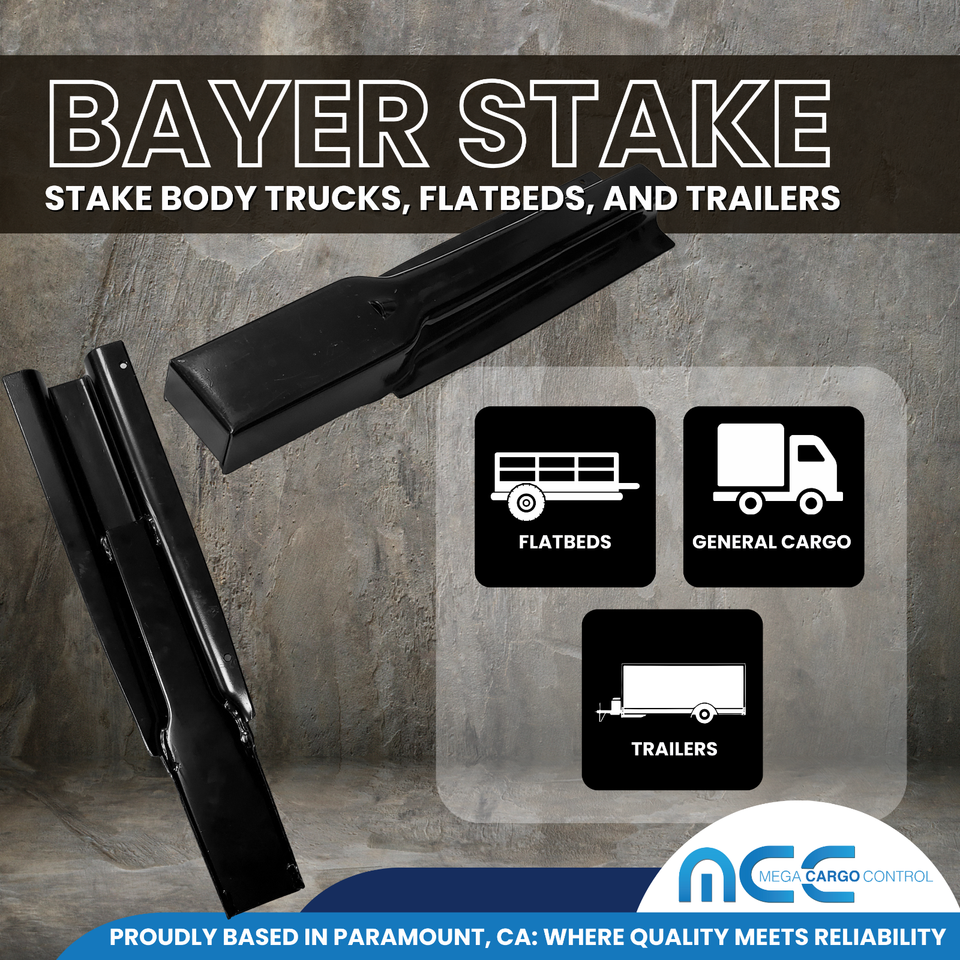 12 Pack 12" Bayer Style Stake Body Stakes for Stake Trucks Flatbeds and ...