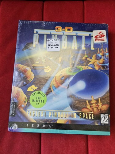 3D Ultra Pinball 1995 Sierra On-Line PC VIDEO GAME Big Box NEW Sealed ...