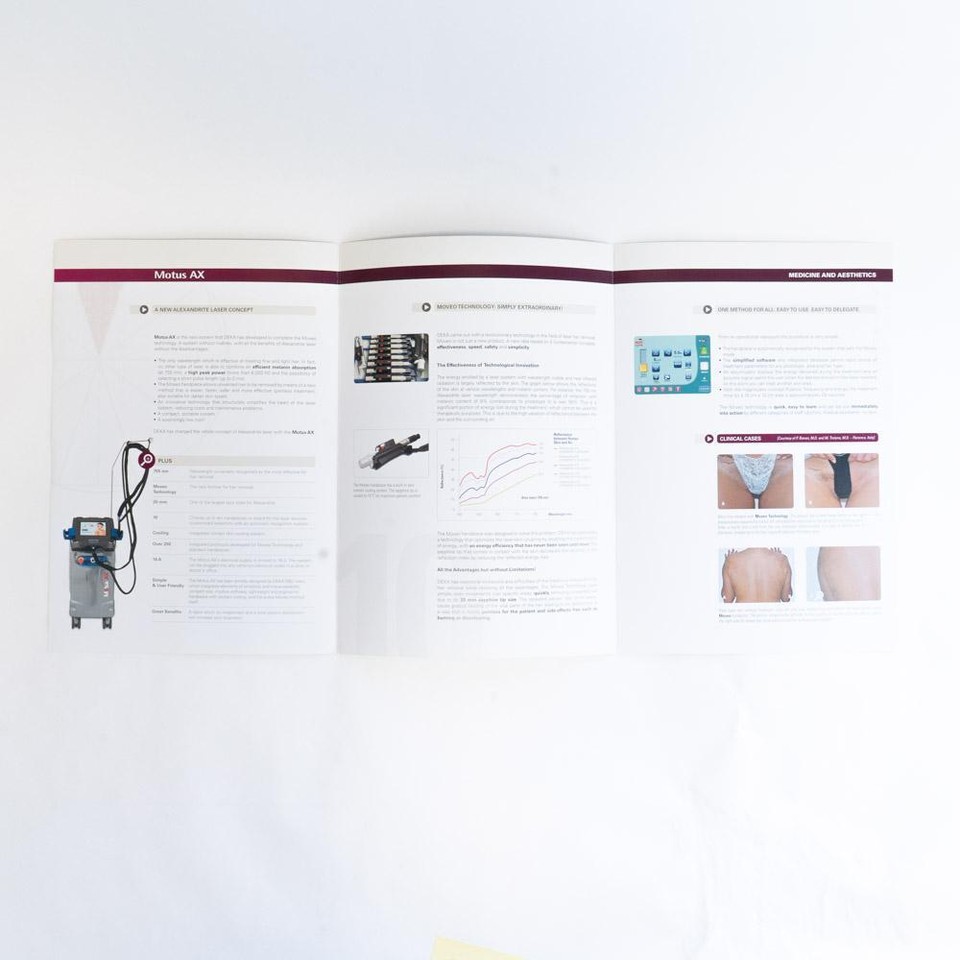 single DEKA MOTUS AX Handpiece System Information Marketing Booklet | eBay