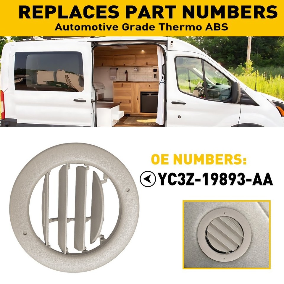 2X Interior Roof Ceiling A/C Heater Air Vent Outlet for 2015-2025 Ford ...