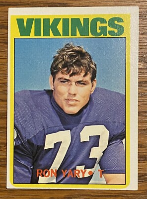 Ron Yary 1972 Topps Rookie #104 - Vikings | eBay