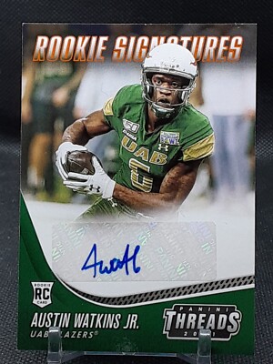 AUSTIN WATKINS JR 2021 THREADS DRAFT AUTO ROOKIE BROWNS UAB | eBay