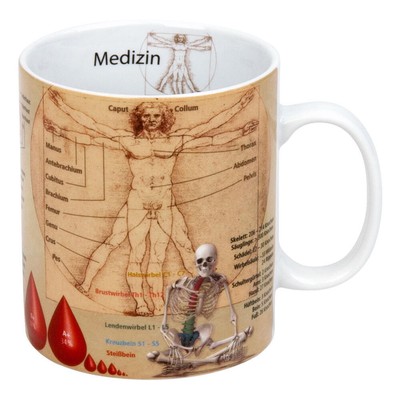 Könitz Knowledge Mug Mug Medicine Coffee Mug Tea Cup Porcelain 460 ml ...