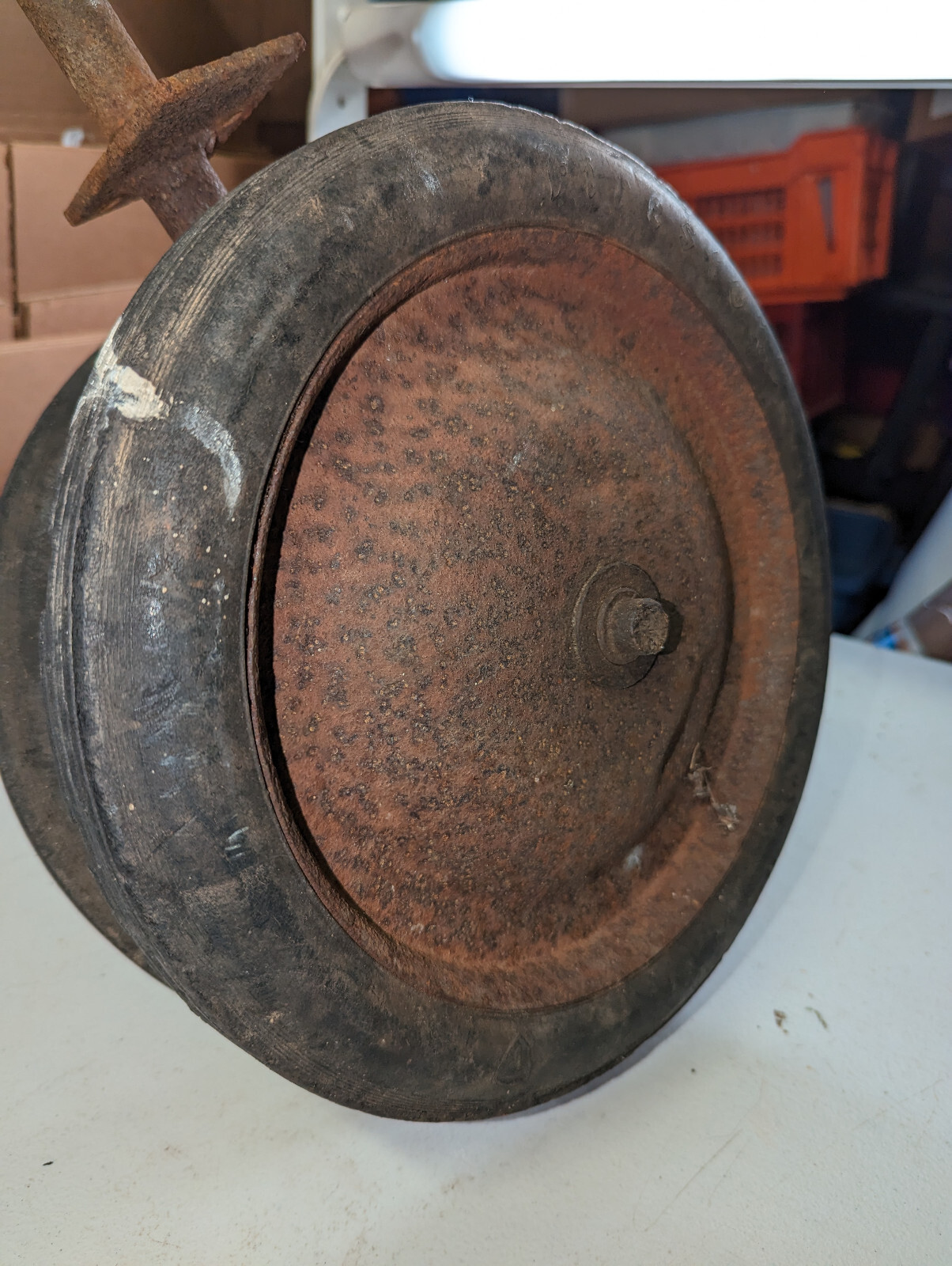 Vintage Narrow Front Farmall Heisler Pedal Tractor LARGE? Front Wheel ...