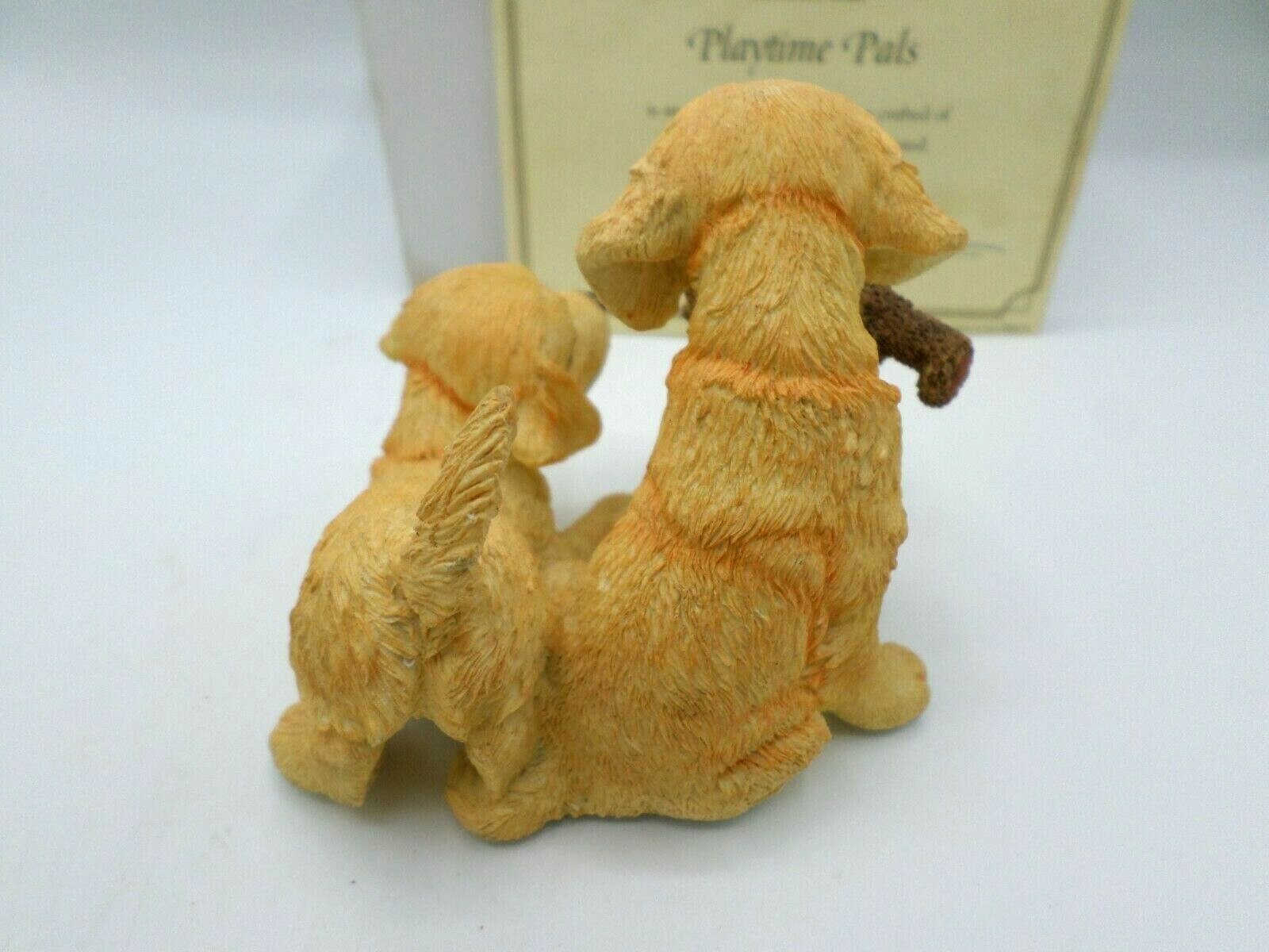 Lenox Playtime Pals Yellow Labs Playing With A Teddy 2003 Retired | eBay
