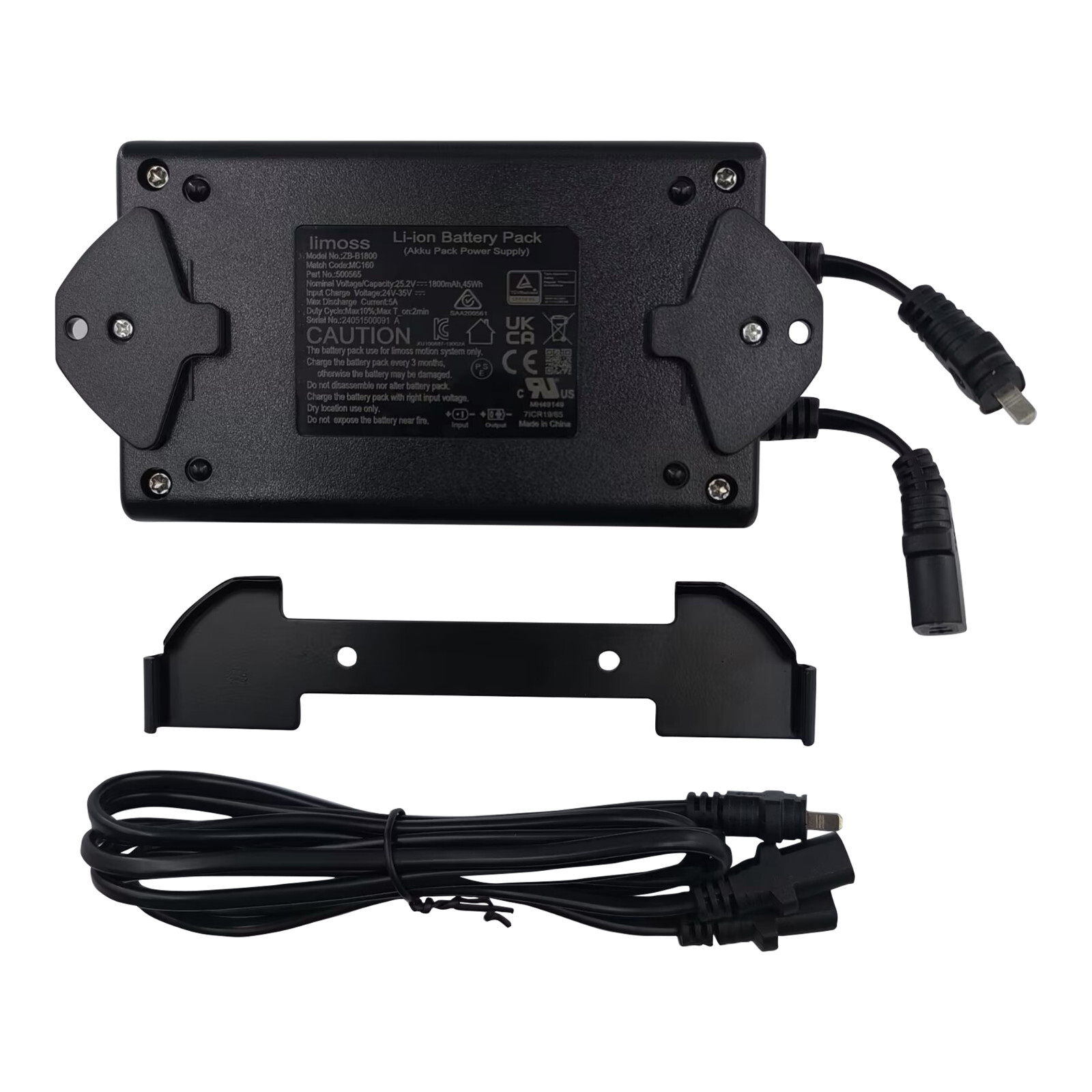 Limoss Akku Battery Pack Power Supply Model ZB-B1800 Kits for Power ...