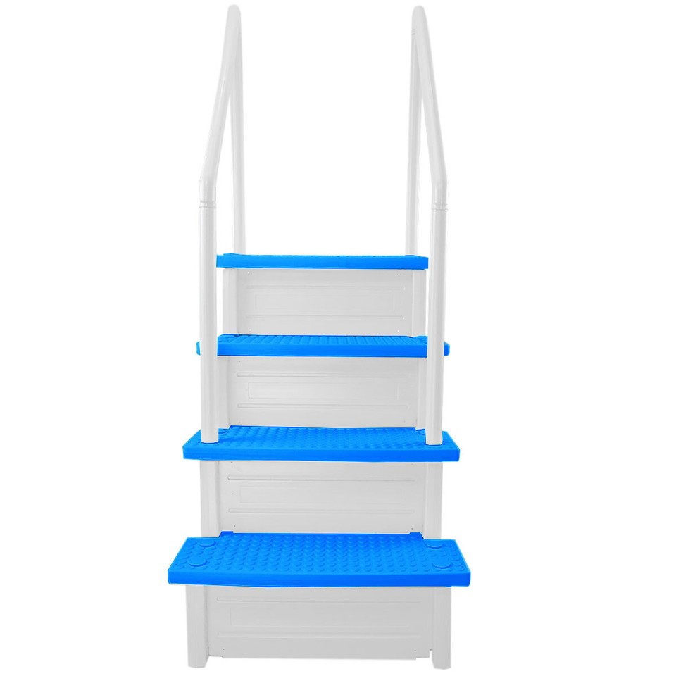Aqua Select 28" Wide Above Ground Heavy Duty Swimming Pool Step Ladder ...