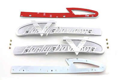 Gas Tank Emblems with Chrome Lettering fits Harley Davidson | eBay
