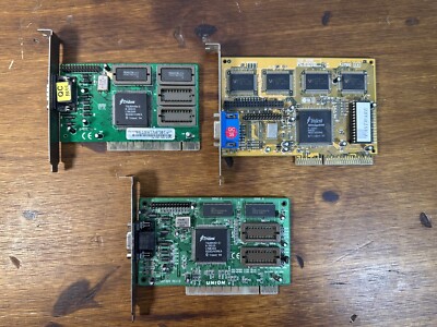 Lot of 3 VGA videocards, trident 3dimage 9750 + 2 trident tgui9440 | eBay