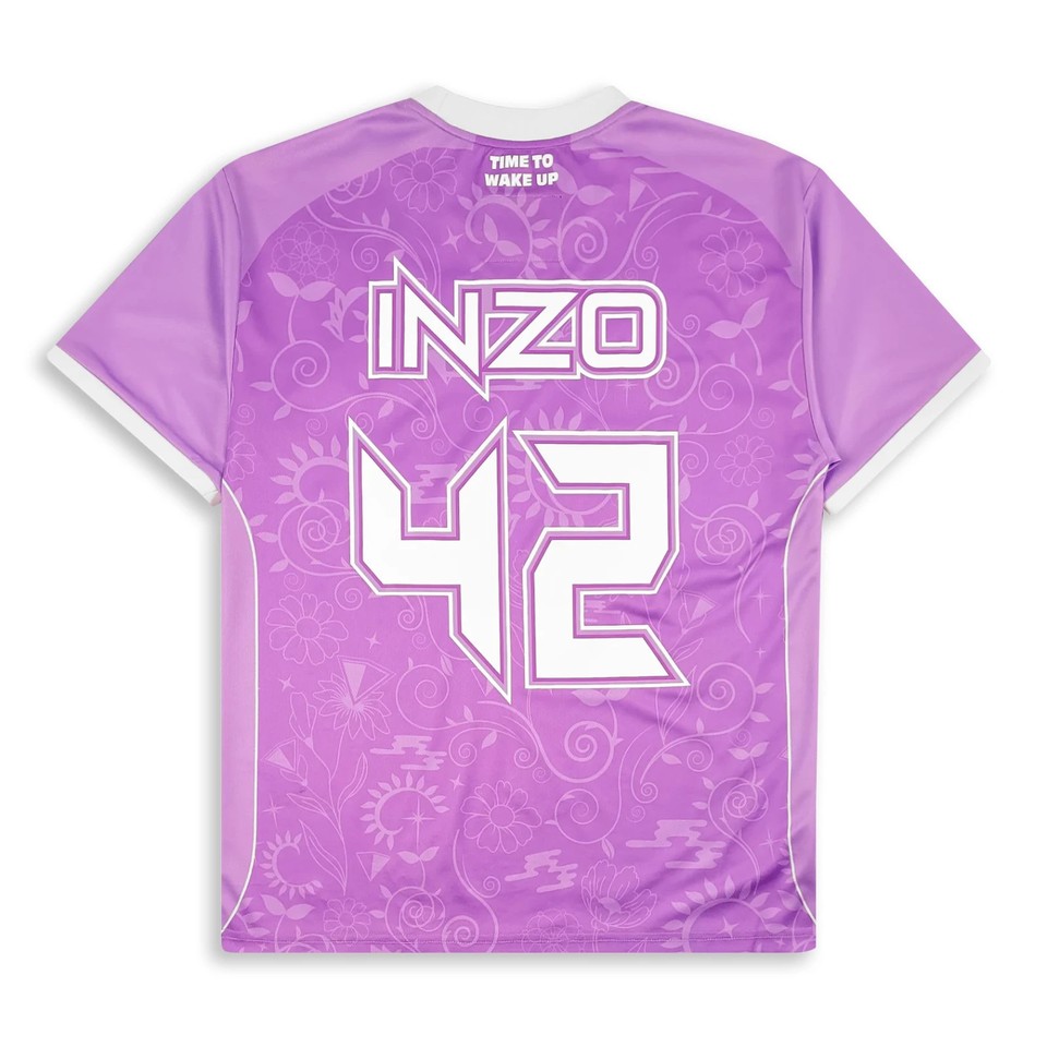 Inzo Floral Void Wake Up Soccer jersey EDM rave Size XXL XXLarge Purple ...