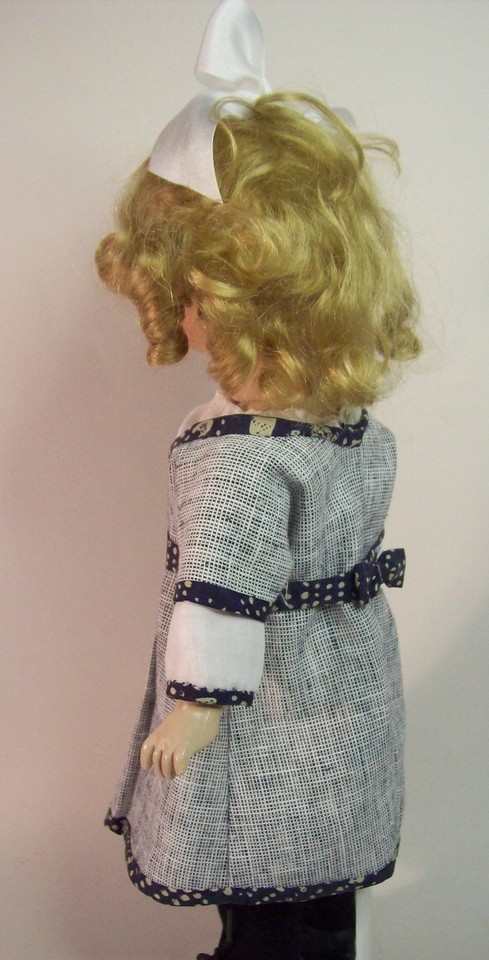 BLEUETTE 1913 Robe de Demi-saison avec guimpe handmade by DIANE GL LSDS ...