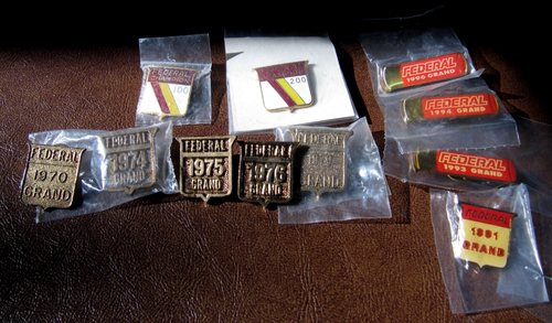 ATA Grand American Trap Shooting Federal Brand pins (11) 1970 to 1996 ...