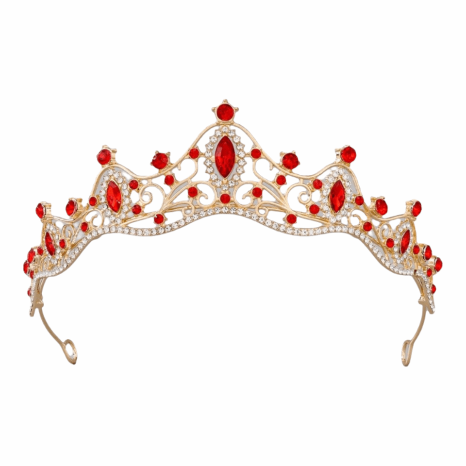 Vintage Queen Princess Crown Rhinestone Bridal Headband Wedding Party ...