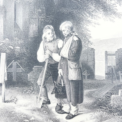 1864 Original Steel Art Engraving - The Soldiers' Return J. Becker 8 ...