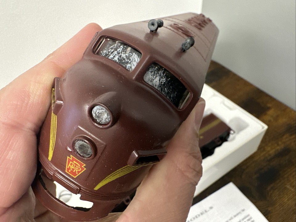 American Models S Scale F7 A-B Set Pennsylvania RR Tuscan Red - Loco ...